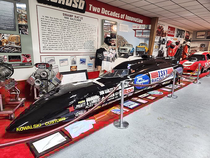 Two decades of innovation, countless moments of "Holy smokes, did you see that?!" This exhibit showcases the evolution of speed in all its glory.