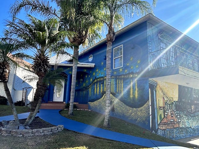 Follow the yellow brick... err, blue concrete road! This path leads to a wonderland that would make even Alice do a double-take.