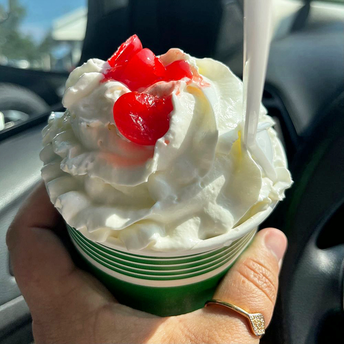 Peanut butter lovers, rejoice! This sundae is what Elvis would eat if he traded his blue suede shoes for a spoon.