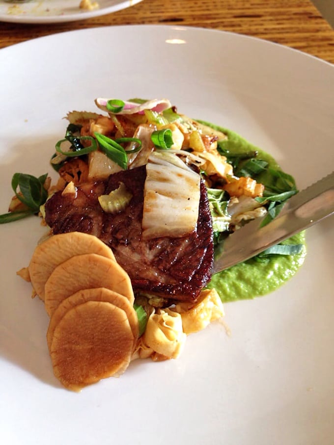 Short rib so tender, it practically melts on the plate. Paired with vibrant veggies, it's a carnivore's dream come true.