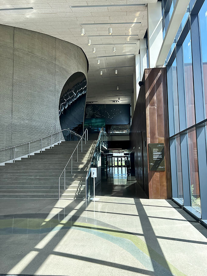 Stairway to heaven or gateway to knowledge? Either way, this grand entrance promises an ascent into the realms of discovery.