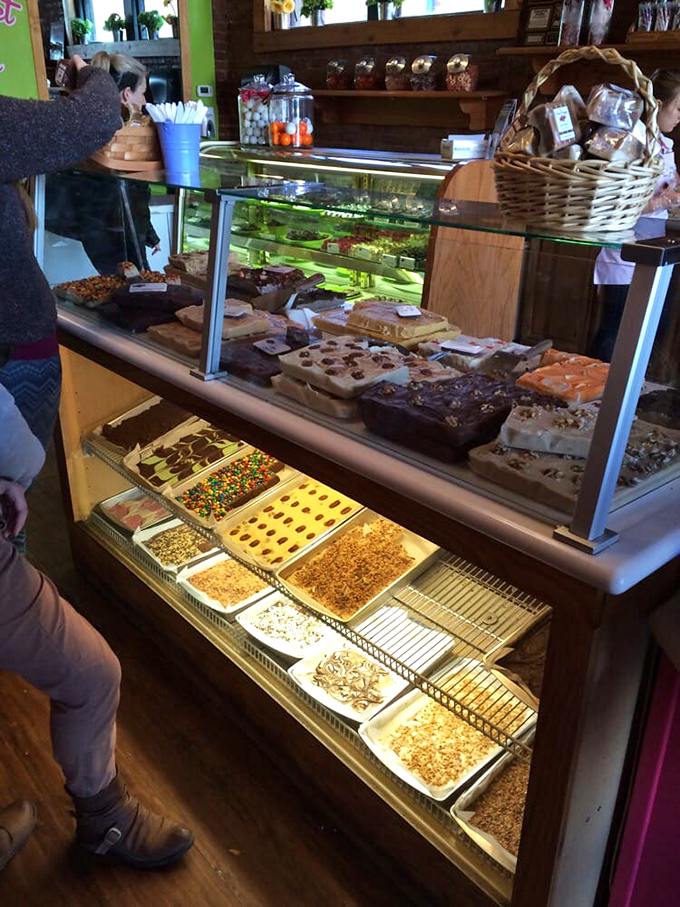 A rainbow of indulgence! This fudge array is like the Avengers of the dessert world &ndash; diverse, powerful, and ready to save your day.