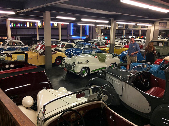 Where else can you see grandpa's first car next to a futuristic concept vehicle? It's a family reunion of automobiles!