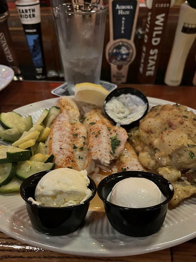 Twice-baked potato meets walleye in a dance of flavors. It's like the prom king and queen of comfort food!