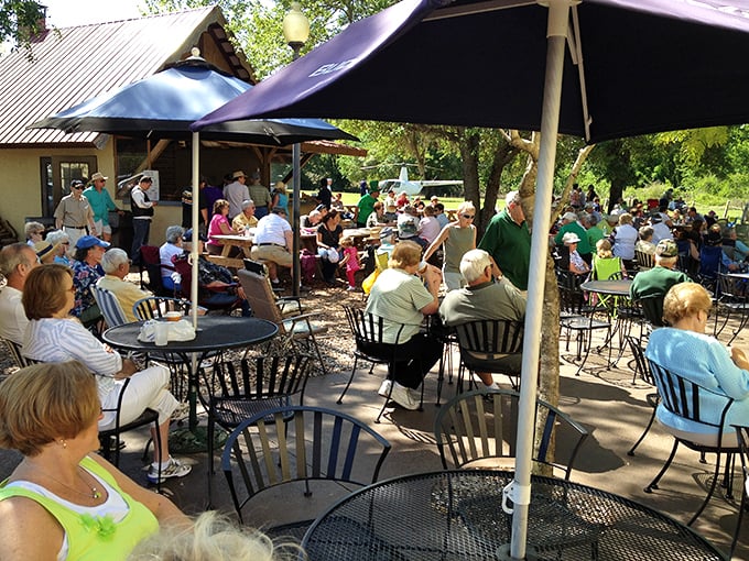 Who needs Oktoberfest when you've got this? Yalaha's beer garden is where lederhosen meet flip-flops in perfect harmony.