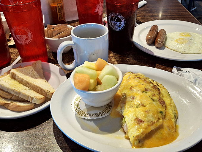 Breakfast of champions? More like breakfast of food lovers! This spread could fuel you through a marathon of Netflix binging.