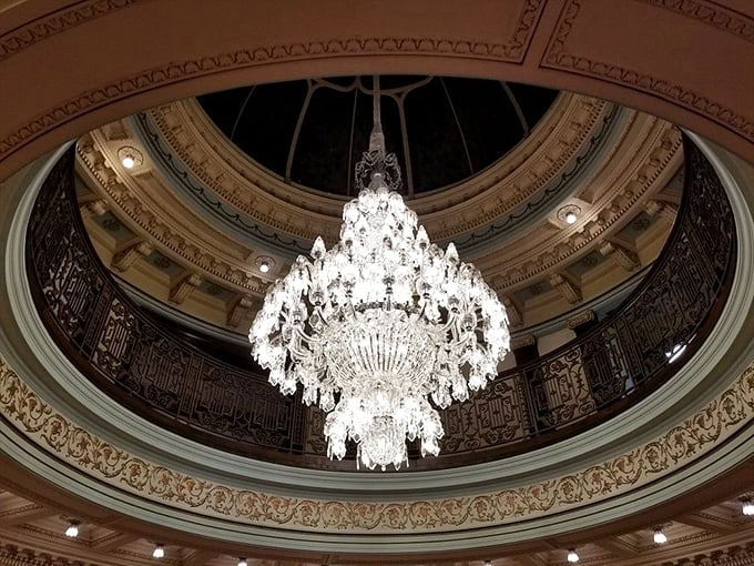 "Cinderella, eat your heart out! This chandelier's got more sparkle than a disco ball at Studio 54."