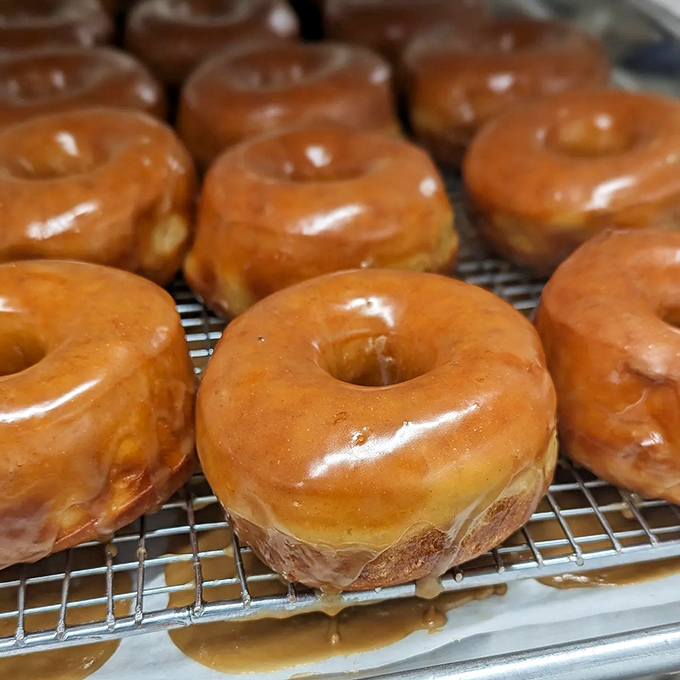 Maple-glazed perfection that makes you proud to be in Vermont. These beauties glisten like morning sunshine on fresh snow.