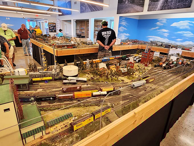 Honey, I shrunk the railway! This miniature wonderland is where train dreams come true, one tiny track at a time.