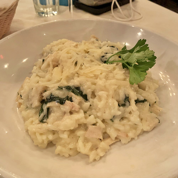 This isn't just risotto; it's a creamy canvas of comfort food artistry. Each bite is like a warm hug for your taste buds.