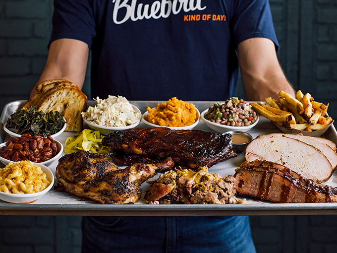 Holy smokes, Batman! This platter is what barbecue dreams are made of &ndash; a carnivore's paradise on a tray.