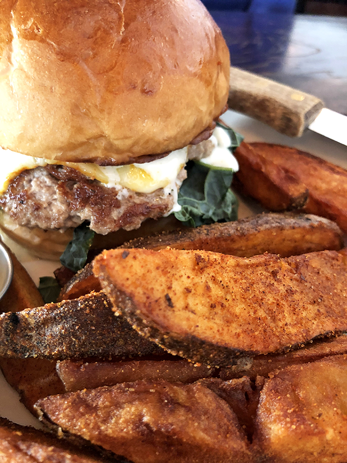 Behold, the burger that launched a thousand food selfies. This juicy masterpiece is ready for its close-up &ndash; and your stomach.