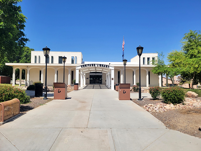 Knowledge is power, and air conditioning is bliss. Yuma's library: Where cool reads meet even cooler temperatures.