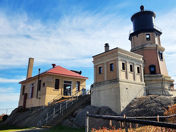 Lighthouse keeper's abode or cozy lakeside retreat? This charming building has us dreaming of a simpler life by Superior's shores.