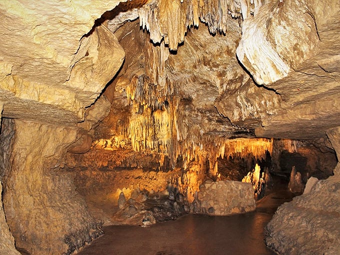 Welcome to nature's grand ballroom! This cathedral-like chamber could host the most epic underground dance party ever. Stalagmites as disco balls, anyone?