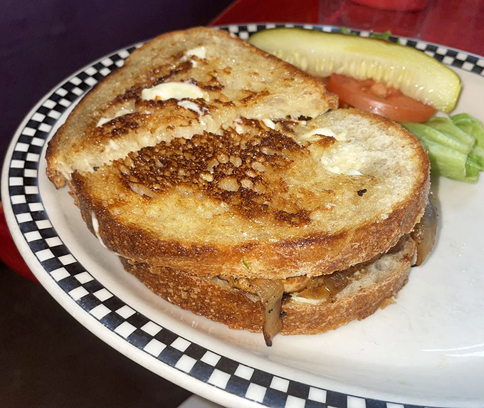 Toast of the town! This golden-brown beauty is ready for its close-up, with a supporting cast of crisp veggies on the side.