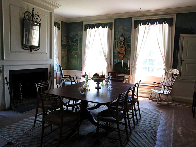 Dinner is served... two centuries ago! This dining room has hosted more juicy gossip than a small-town diner on Sunday morning.