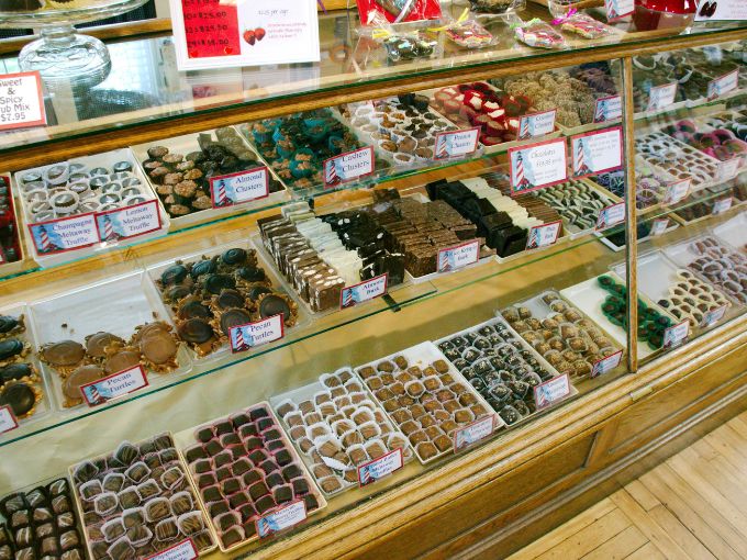 Choices, choices! This display case is like a chocolate lover's version of Sophie's Choice &ndash; impossible to pick just one.