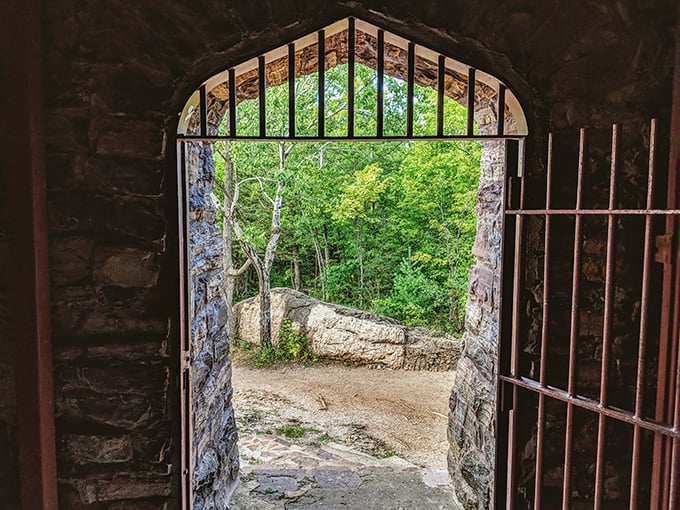 Step into history through this stone archway. It's like a time portal, but with better cell reception and fewer paradoxes.
