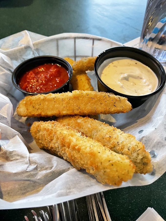Crispy, golden, and utterly irresistible. These aren't your garden-variety pickles—they're frickles, and they're fantastic!