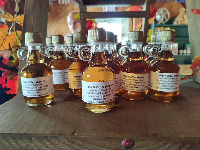 "Maple Coffee Shooter" - sounds like my kind of alarm clock! These little bottles pack a punch of flavor that'll make your morning joe jealous.