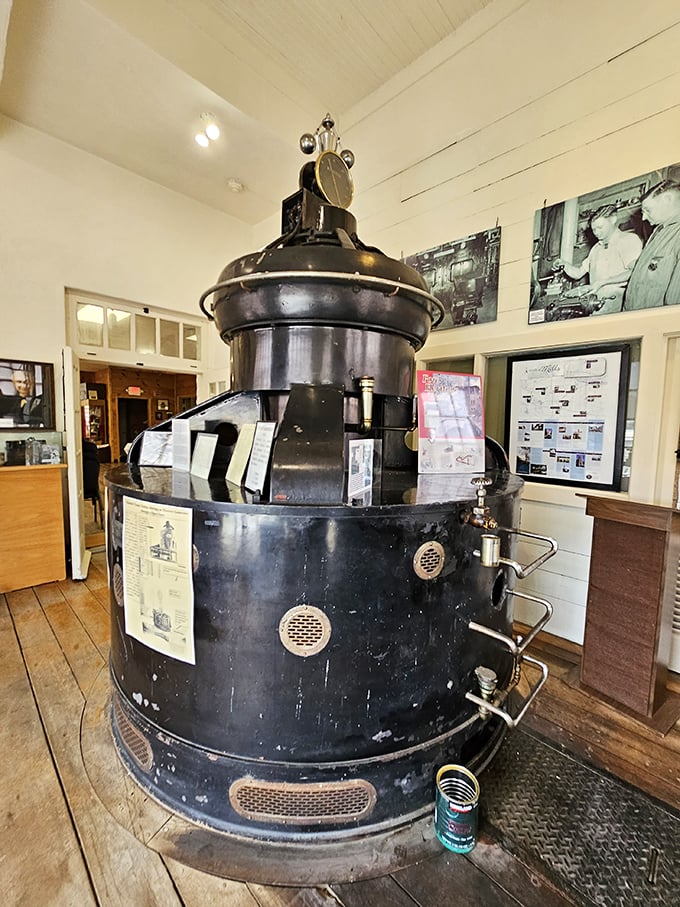 Meet the granddaddy of all coffee makers! This steampunk dream machine could probably grind an entire field of wheat before your morning latte is ready.