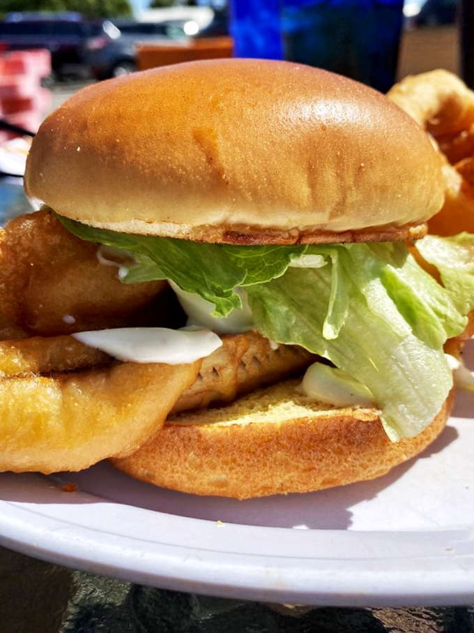 Who needs a golden ticket when you can have a golden perch? This sandwich is the Willy Wonka of the fish world &ndash; pure imagination in every bite.