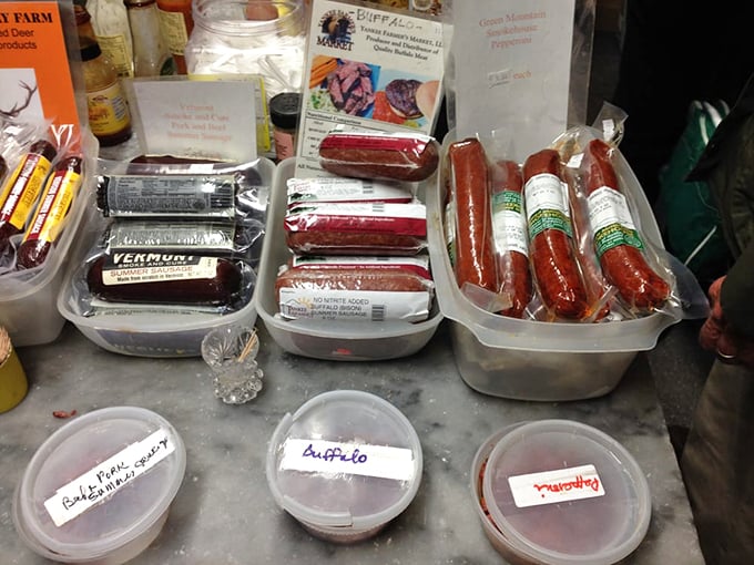 Sausage fest, Vermont style! These links are so tempting, even vegetarians might consider a cheat day.