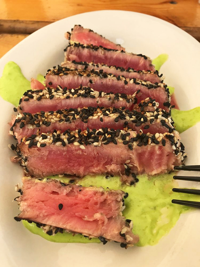 Seared tuna that's dressed to impress. It's the seafood equivalent of James Bond in a tuxedo &ndash; sophisticated, yet irresistible.