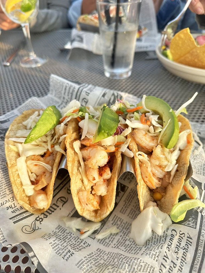 Taco 'bout a perfect bite! These shrimp tacos are so fresh, you'd think Lake Michigan was actually the Gulf of Mexico.