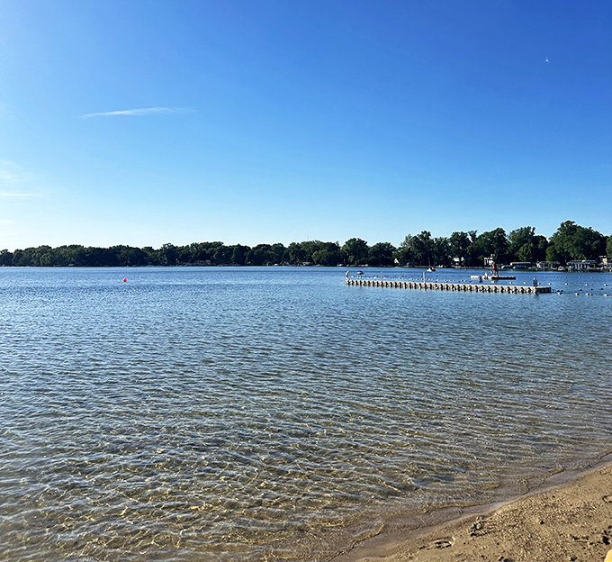 Crystal clear fun: With water this inviting, you'll be tempted to cancel all your plans and become a professional beach bum.