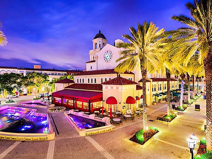 West Palm Beach: Where sand castles meet Christmas castles. This glittering cityscape is like a holiday snow globe, minus the snow.