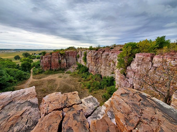 Blue Mounds: Where the prairie meets the sky. It's like standing on top of the world, but with better cell reception.