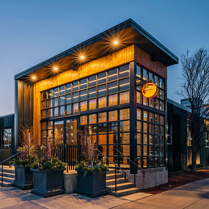 Meat lover's paradise found! Butcher & The Boar's rustic-chic interior sets the stage for carnivorous delights.