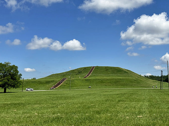 Cahokia Mounds: America's own ancient wonder! Climb Monks Mound and feel like you're on top of the (prehistoric) world.