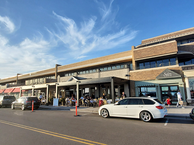 Lakeside luxury meets carnivorous cravings. Gianni's sleek exterior is just a hint of the culinary sophistication within.