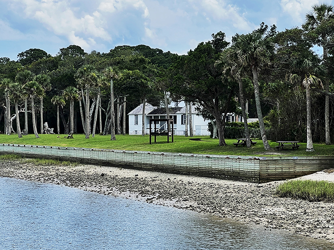 Gone with the Wind meets Jumanji. Spanish moss drapes these stately ruins in an eerie, yet enchanting veil.