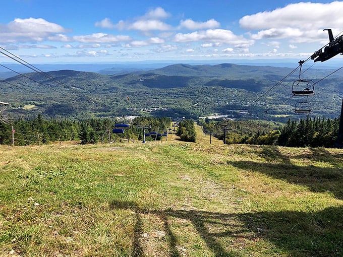Mount Snow: Where winter dreams come true. These slopes are smoother than a fresh jar of Skippy.
