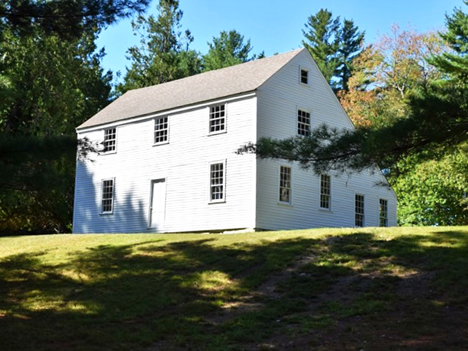 Picture yourself on peaceful Swan Island, surrounded by nature and this beautifully preserved historic Maine meeting house.