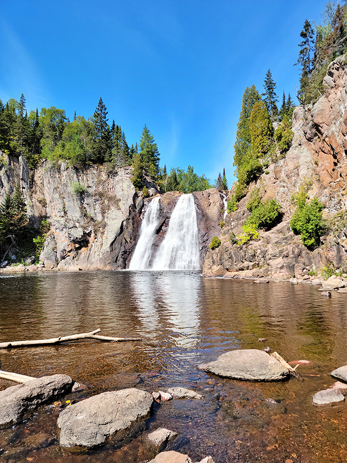 Tettegouche's High Falls: Nature's own Hollywood blockbuster. Prepare for jaw-dropping special effects, no CGI required.