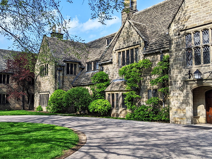 Cotswold cottages on steroids! The Fords didn't do anything by halves, including their idea of a 'humble' abode.