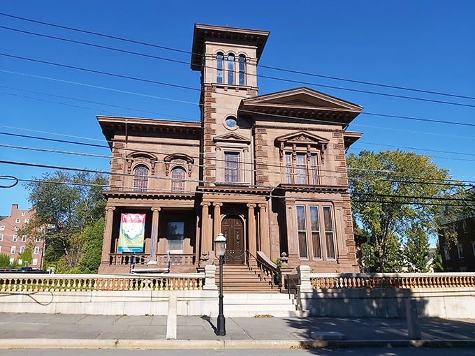 Opulence, thy name is Victoria Mansion. More gold leaf than Fort Knox and twice as shiny!