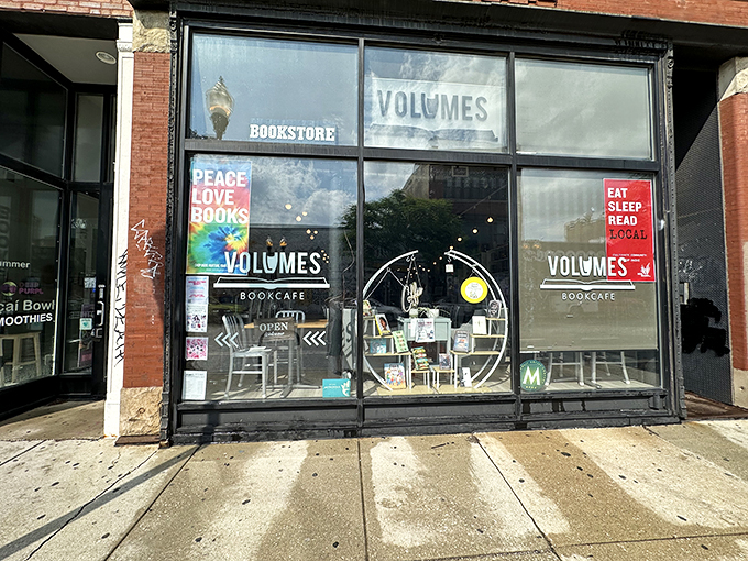 "Fill up your tank with books and beans at Volumes. It's the perfect pitstop for road-weary readers."