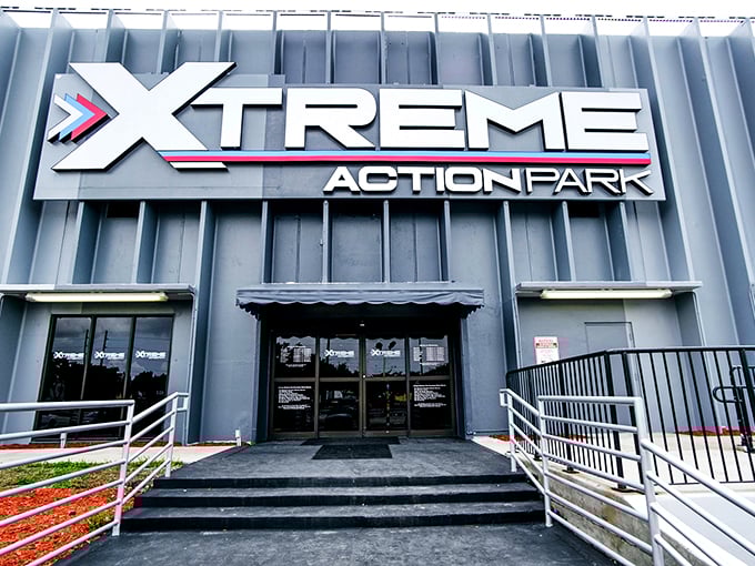 Adrenaline junkies, rejoice! Xtreme Action Park's facade hints at the heart-pounding adventures within.