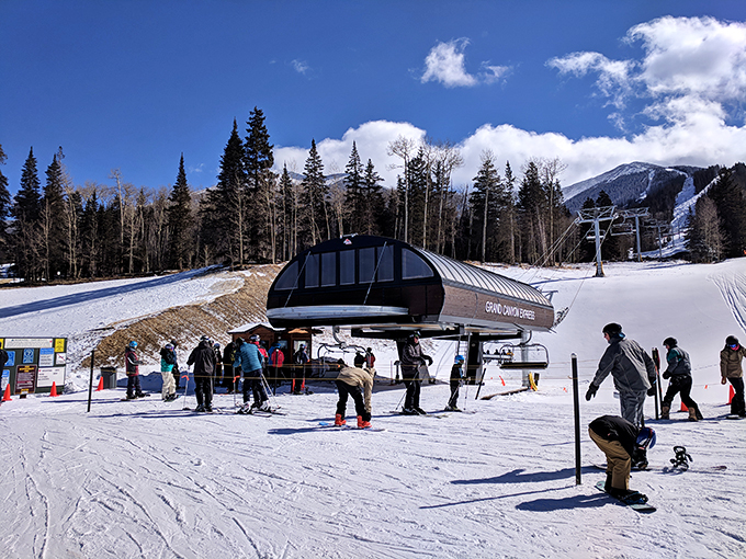Summer or winter, the scenic chairlift ride offers views that'll have you yodeling with joy (please don't actually yodel).