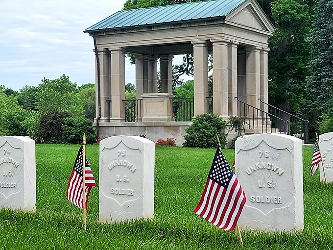 Unknown soldiers remembered: A poignant tribute to those who gave all. It's the military's version of the "Employee of the Month" plaque, but infinitely more meaningful.