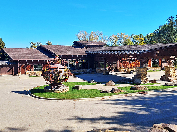 Curiosity on steroids: Where else can you find the world's largest carousel next to a 200-foot sea monster?