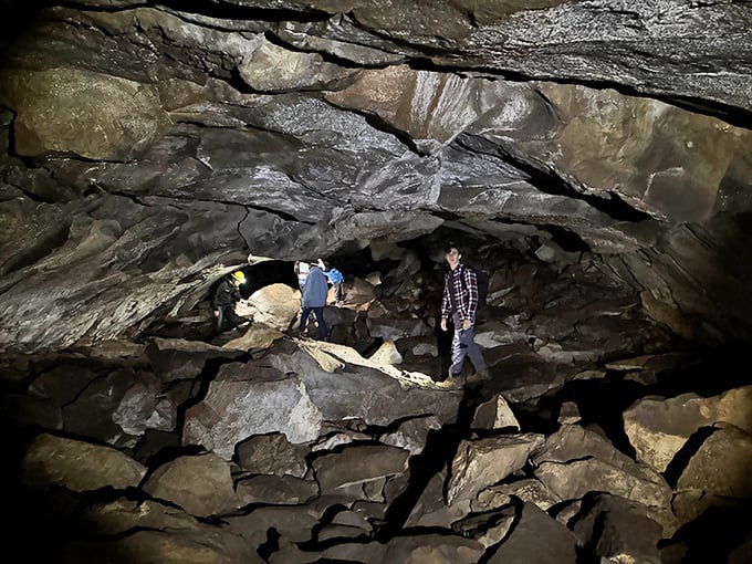 One small step for man, one giant leap into... a really big straw? This lava tube is out of this world!