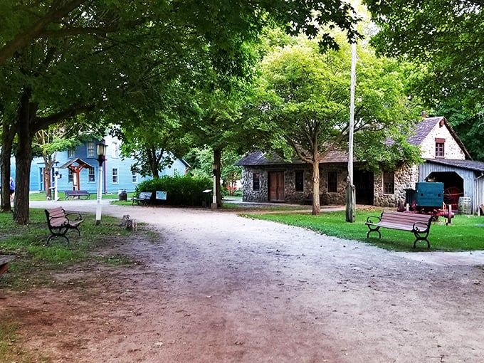 Quaint by day, quirky by night. Mill Race Village is where history and mystery shake hands!