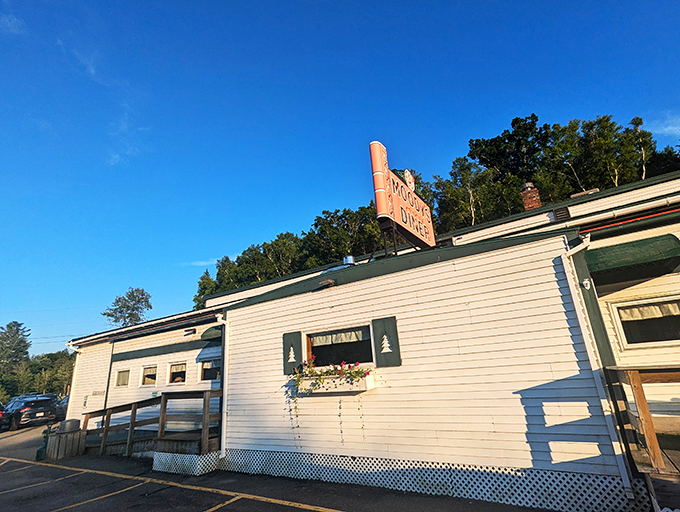 Sun-drenched and inviting, Moody's white clapboard charm is the appetizer to a main course of comfort food bliss.